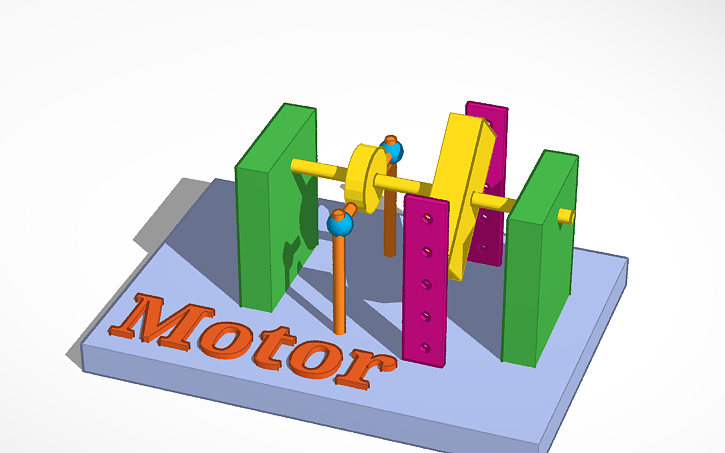 3D design Motor DC - Tinkercad