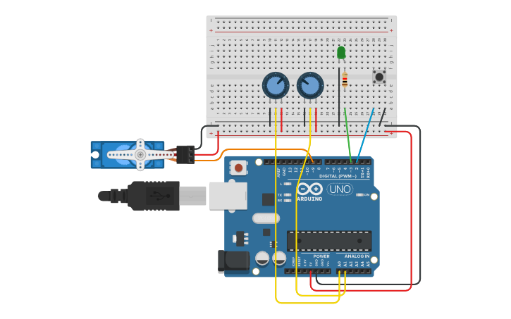 Circuit design MATLAB App Designer Arduino side code - Tinkercad