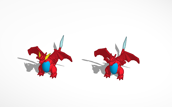 3D design PRIMAL CHARIZARD Z - Tinkercad