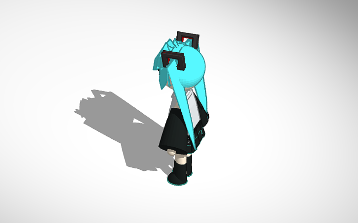3D design Hatsune Miku - Tinkercad