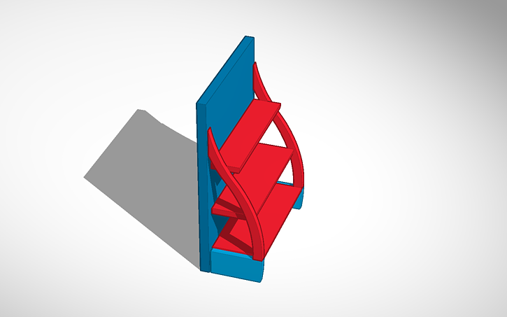 3D design Display Rack - Tinkercad
