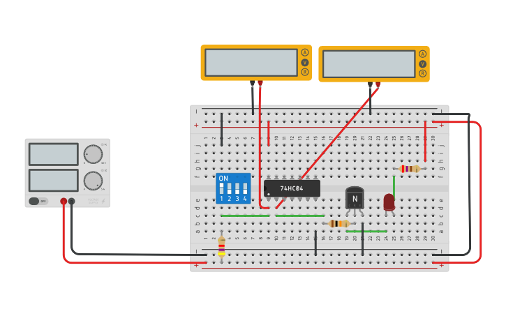 Circuit design SD1 - Lab1 - Cir1 - Tinkercad