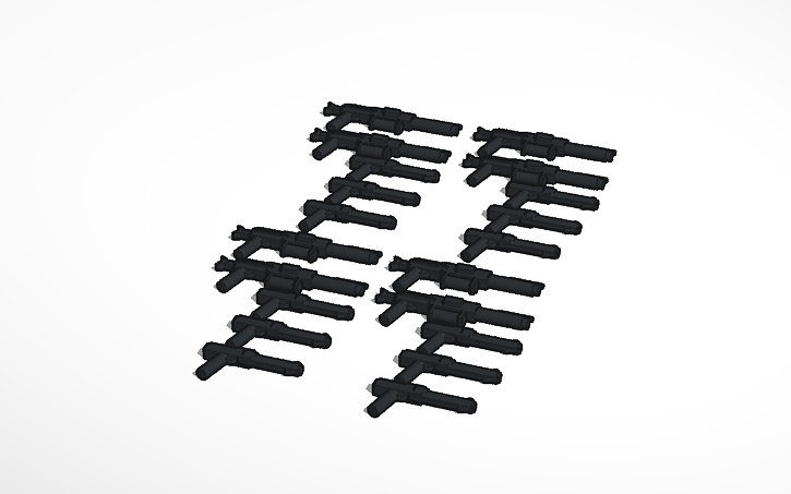 3D design lego guns - Tinkercad