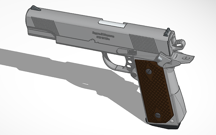 3D design 1911 Pistol - Tinkercad