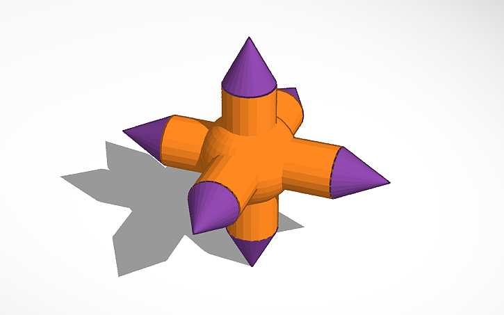 3D design the ball of flaming spikes | Tinkercad
