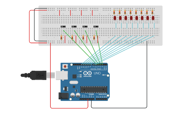 Circuit design MICRO LAB 3.1 (slide sw) - Tinkercad