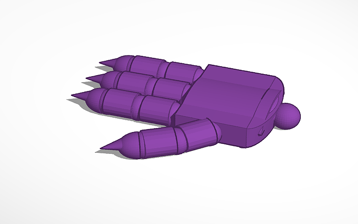 3D design Monty's Claws FNAF SB (right) | Tinkercad