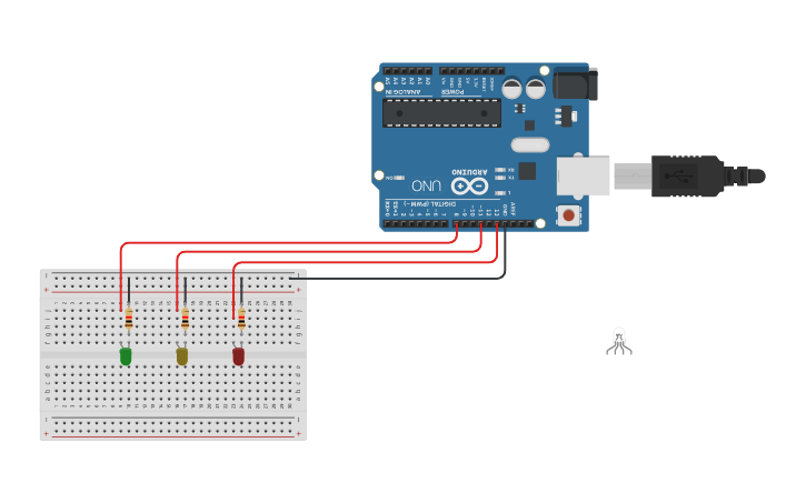 Circuit Design Programando Leds Con Ardduinos Tinkercad