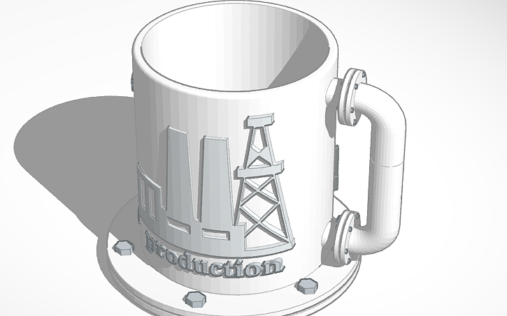 3D design gas cup - Tinkercad