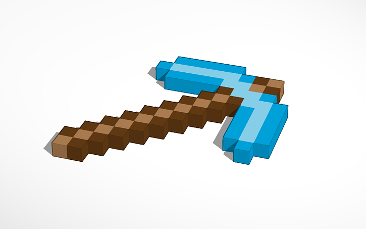 3D design Diamond Pickaxe - Tinkercad