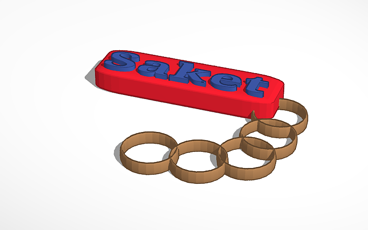 3D design Keychain - Tinkercad