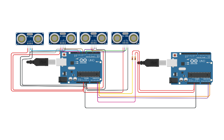 Circuit design I2C Sensor - Tinkercad