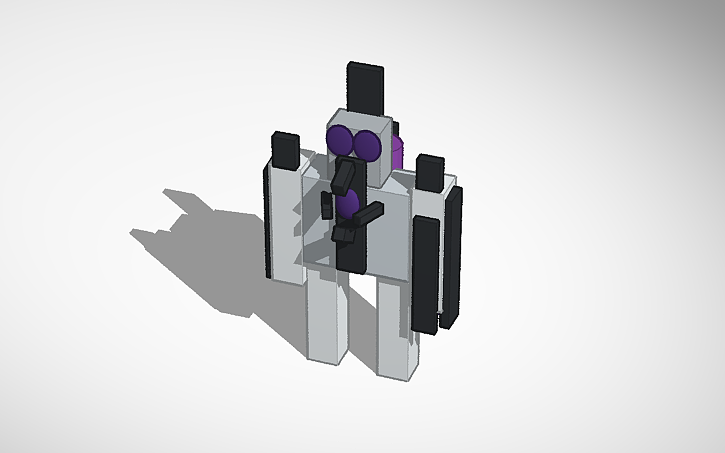 3D design obsidian purple golem (minecraft) - Tinkercad
