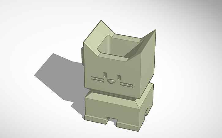 3D design Tooth stick box - Tinkercad