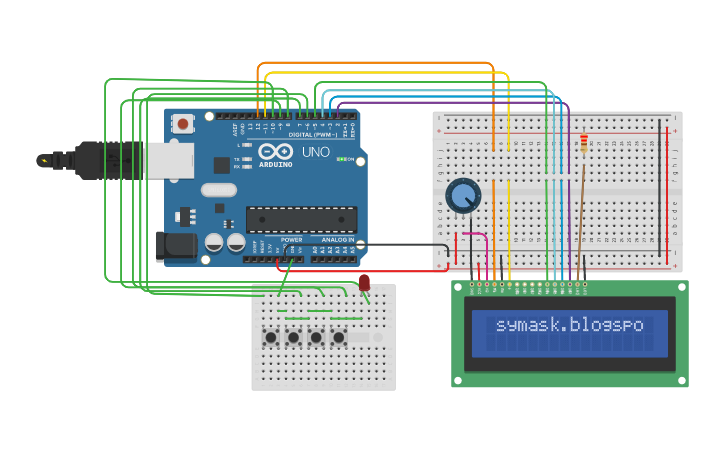 Circuit design timer - Tinkercad