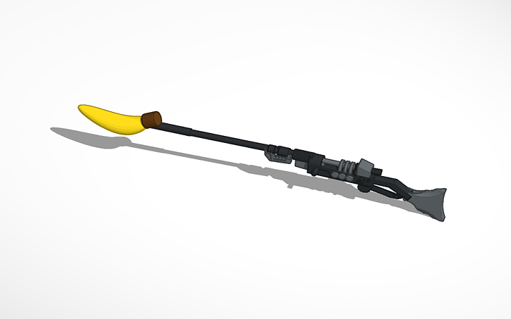 3D design Banana Gun - Tinkercad