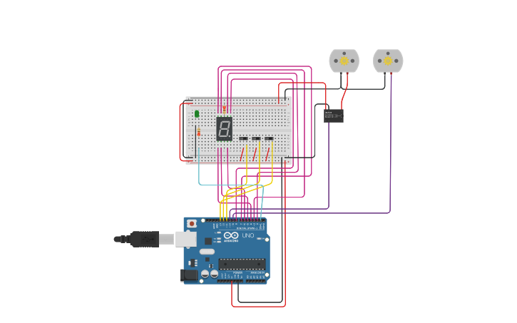 Circuit design LAB 9: Virtual washing machine procedure - Tinkercad