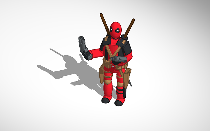 3D design DeadPool WINNER - Tinkercad