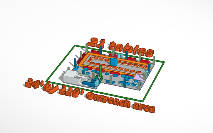 3D design 2017 Layout of Herb Young: YES Circle Bleachers Community ...