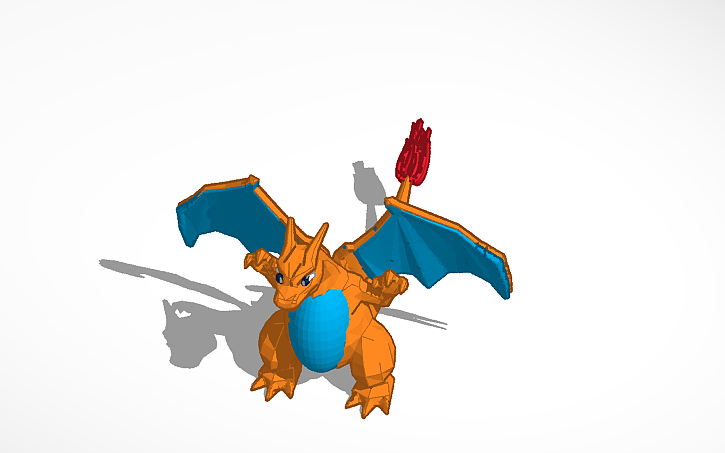 3D design Charizard - Tinkercad