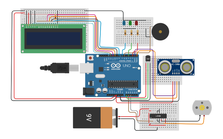Temperature Controlled Dc Motor Arduino Tinkercad 4 S