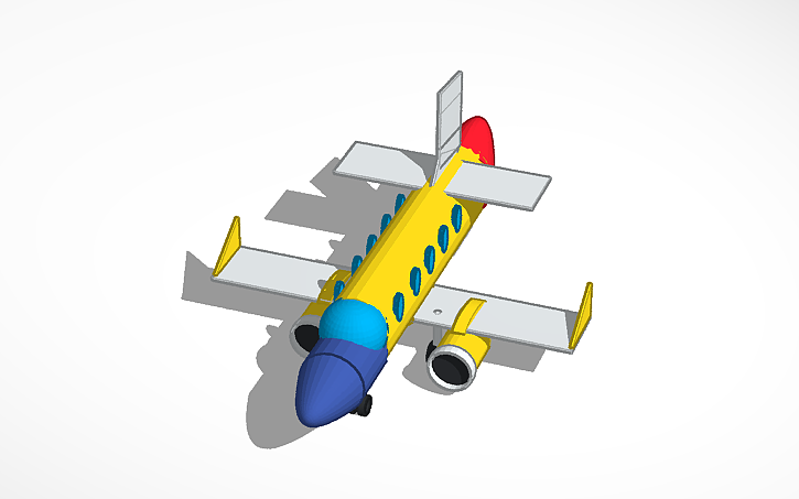 3D design The Tinker Cad Airplane | Tinkercad