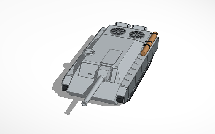 3D design tank - Tinkercad