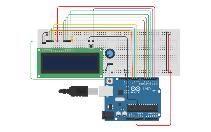 Circuit design Running game - Tinkercad