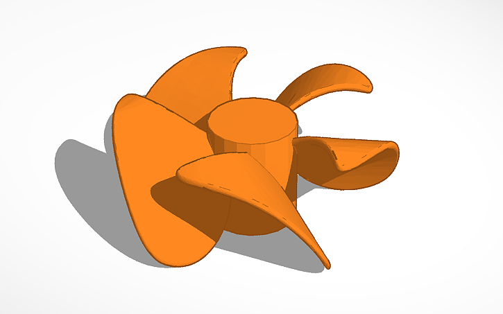 3D design 1:12 Aircon fan with 5 blades (House Size) - Tinkercad