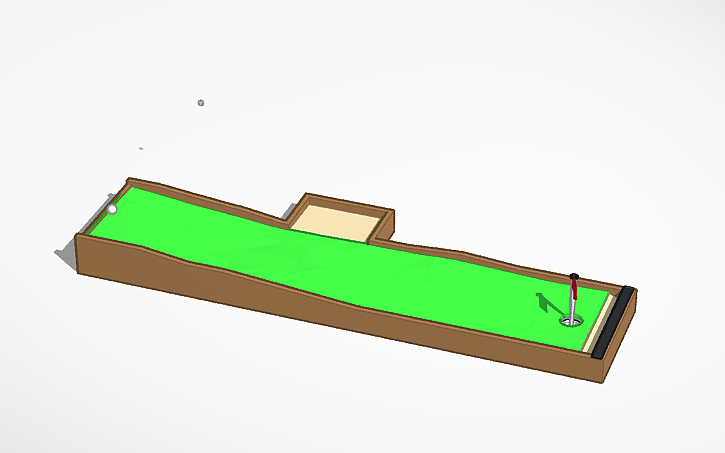 3D design mini golf - Tinkercad