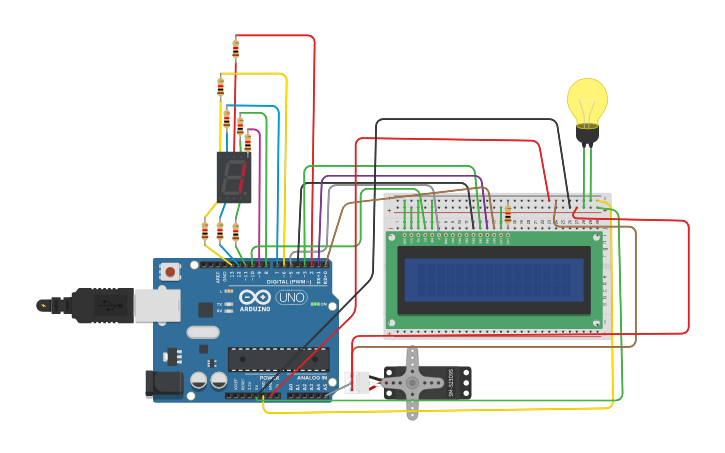 Circuit design Arduino e seus componentes - Tinkercad