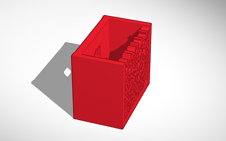 3D design pencil holder - Tinkercad