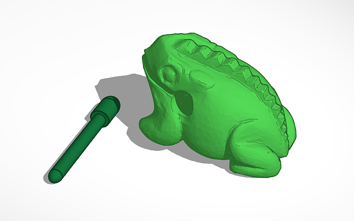 3D design Calling Frog Toy - Tinkercad