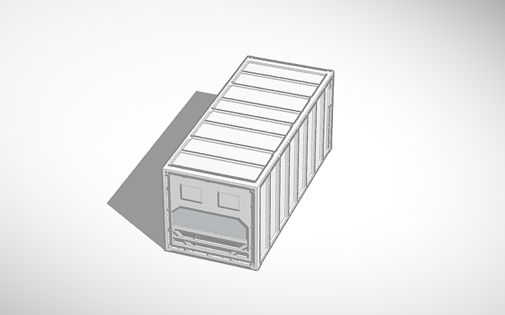 3D design N Scale - Container Reefer & Dry van 20 ft 2 - Tinkercad