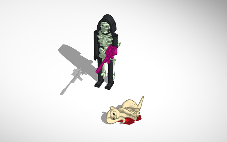 3D design horrifying spooky scary mascot | Tinkercad