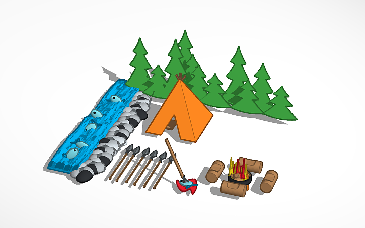 3D design Native American Life - Tinkercad