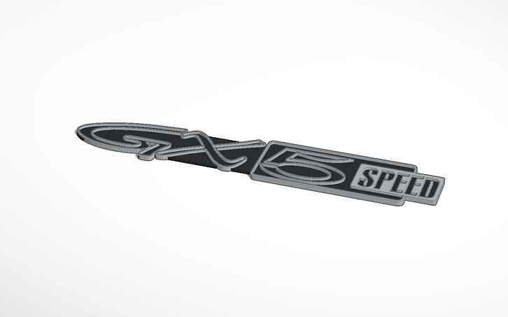 3D design Datsun 1200 GX5 Speed Badge | Tinkercad