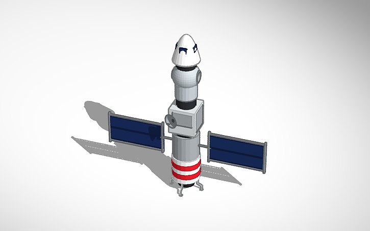 3D design 3D Spaceship Model for Mars Mission - Tinkercad