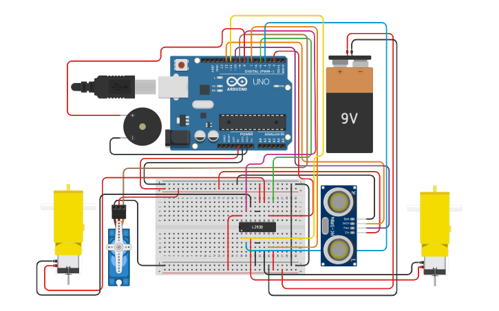 Circuit design 1° DISEÑO - PROYECTO - Tinkercad