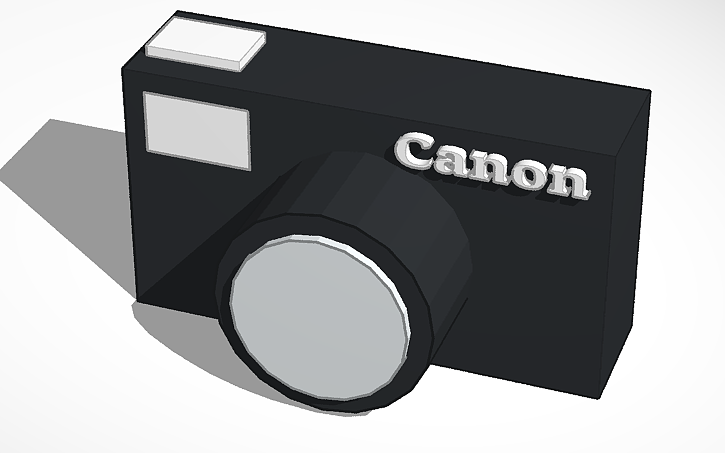 3D design Canon Camera - Tinkercad