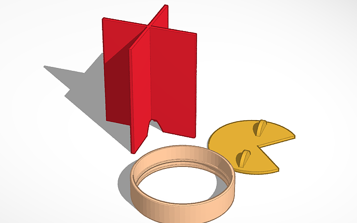 3D design pill bottle sorting insert - Tinkercad