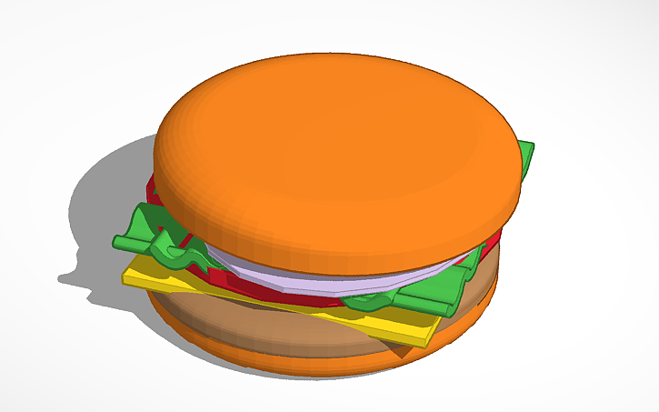 3D design Burger - Tinkercad