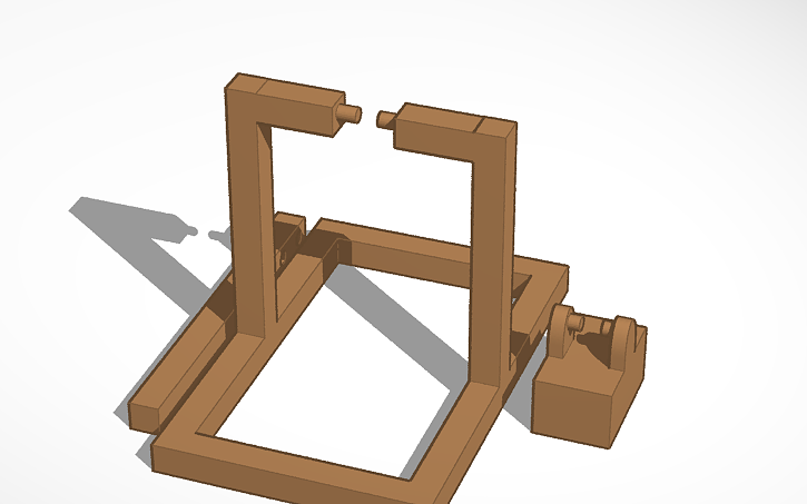 3D design Buildable Trebuchet - Tinkercad