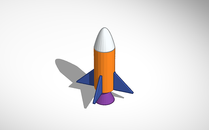 3D design Rocket - Tinkercad