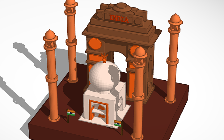 3D design India Monument - Tinkercad