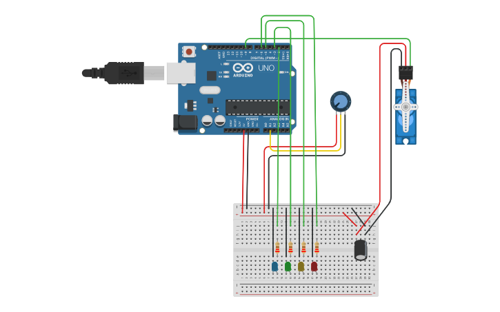 Circuit design LightBox - Tinkercad