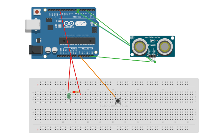 Circuit design Blinking LED - Tinkercad