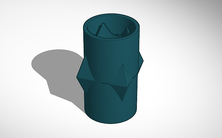 3D design 3/4 PVC connector - Tinkercad