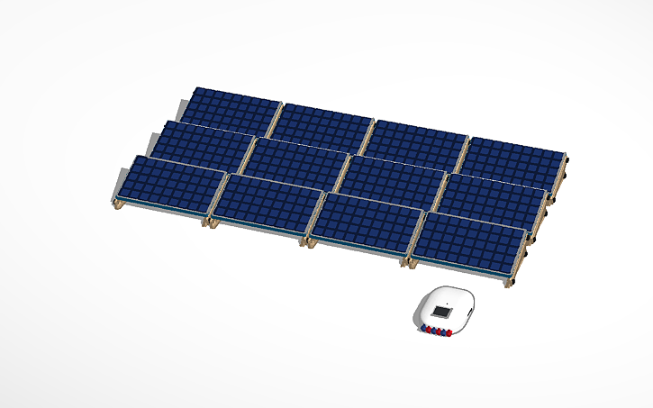 3D design Copy of ER Solar Panels - Tinkercad