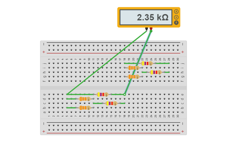 Circuit Design Rangkaian Resistor Tinkercad
